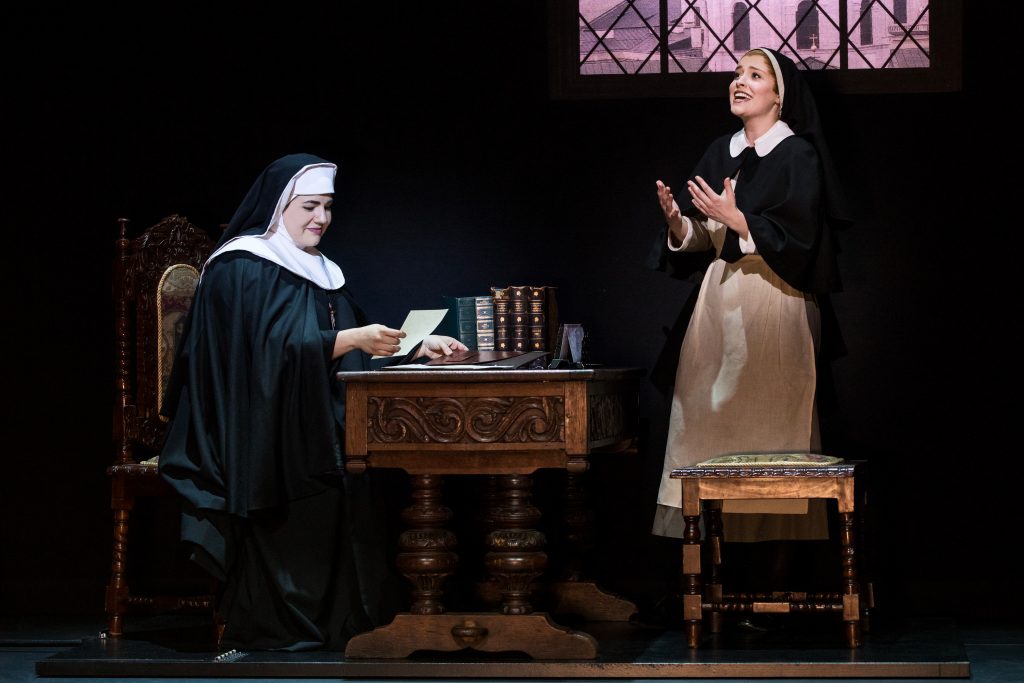 Lauren Kidwell as The Mother Abbess and Jill-Christine Wiley as Maria ...